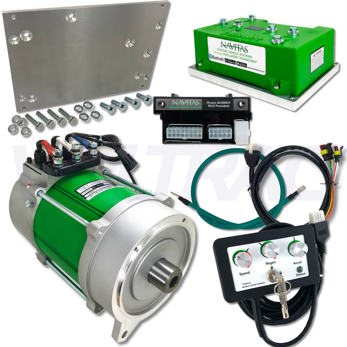Navitas TAC2 AC Motor & Controller Kit 600A, 5KW for Club Car (Curtis ...
